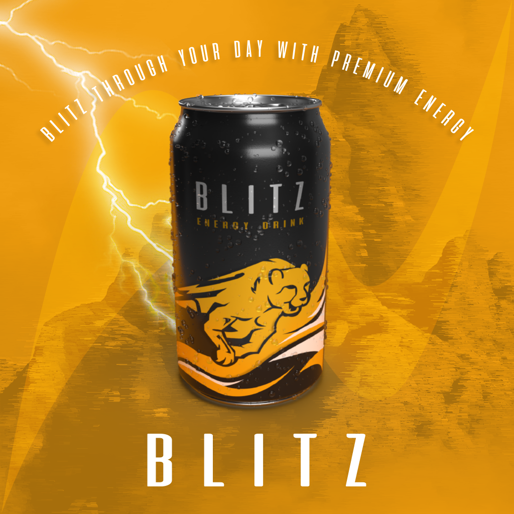 Blitz - Premium Energy Drink In Three Juicy Flavours & More.